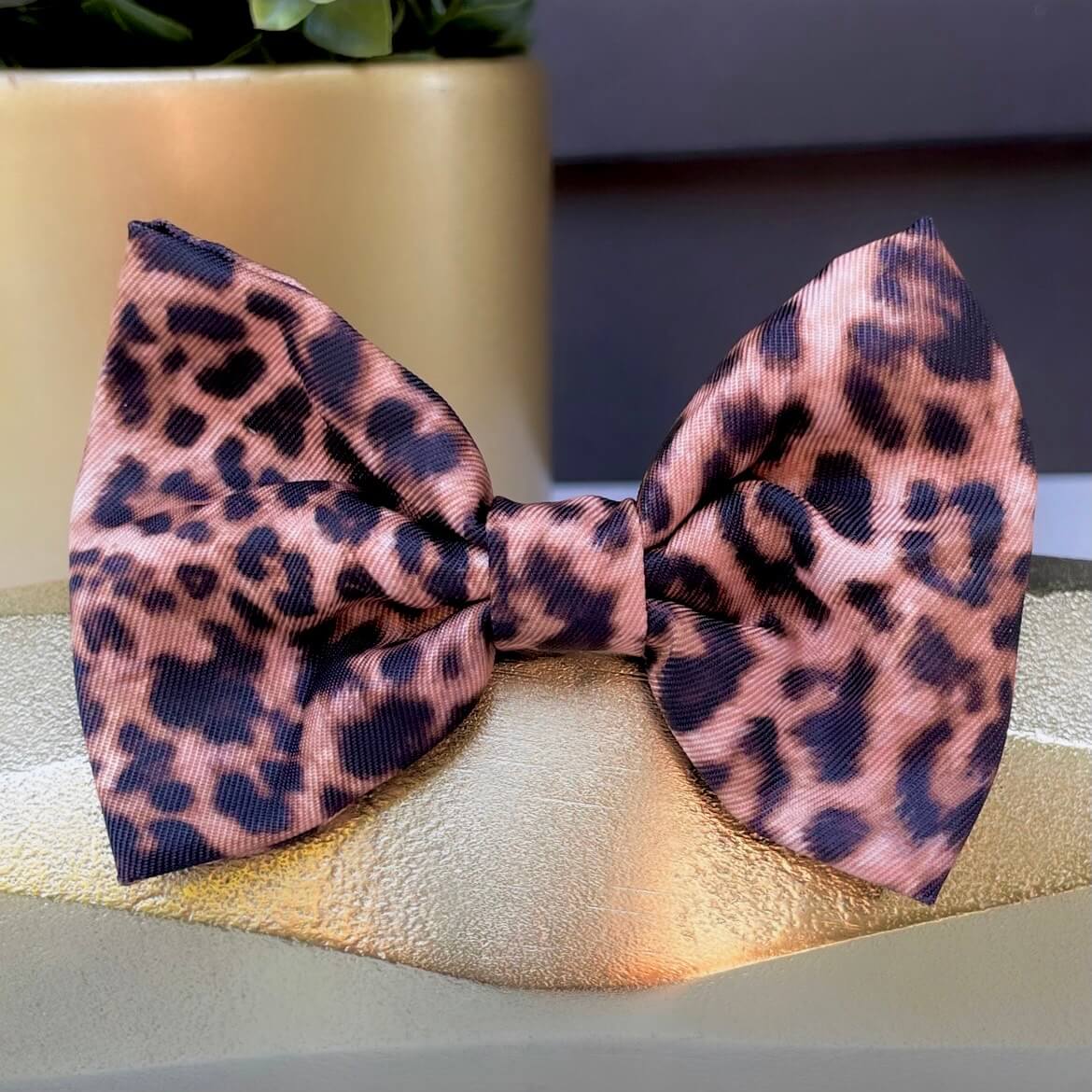 Little Luxe Leopard Bow – tinypawcouture