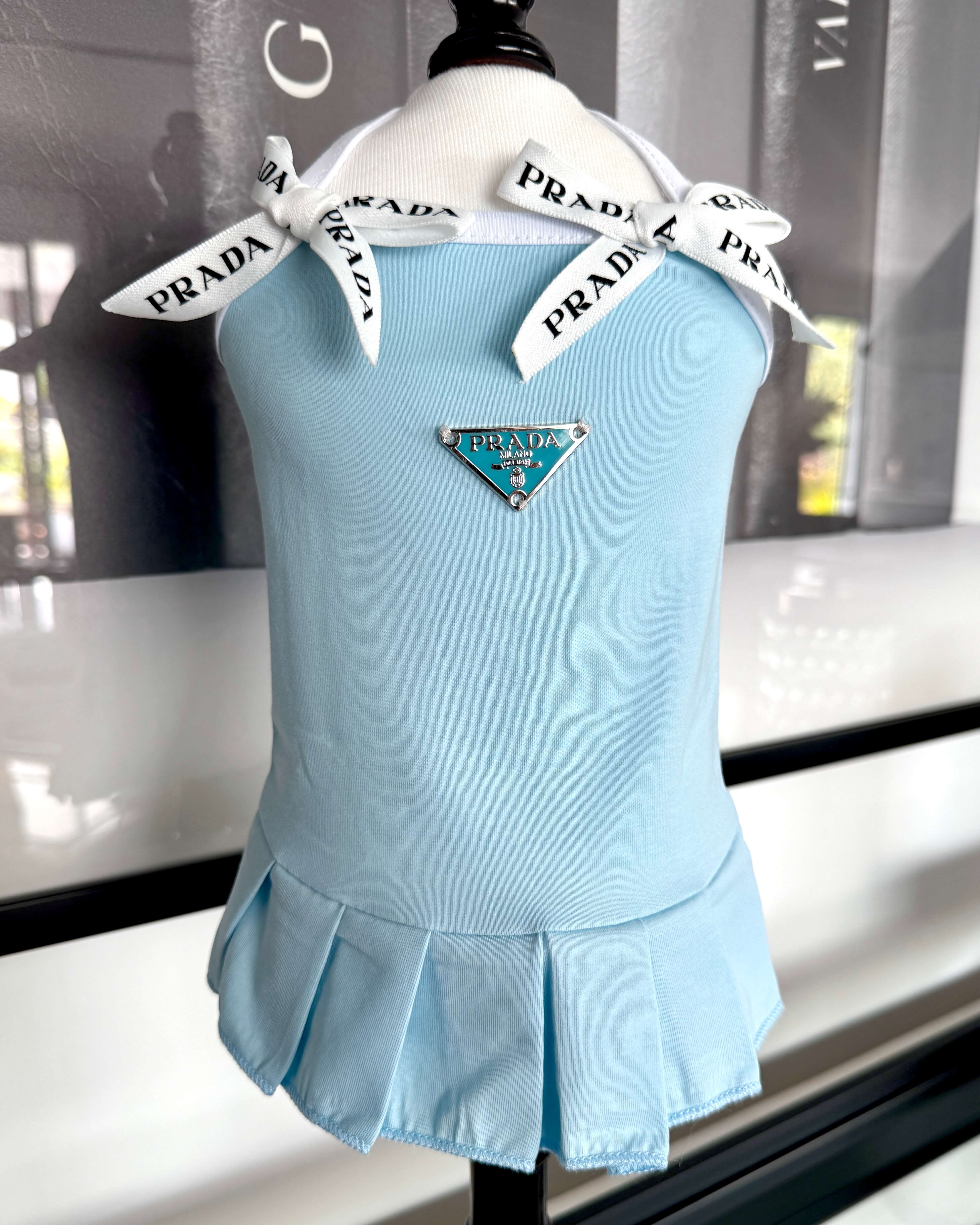Pawda Tennis Dress Blue – tinypawcouture