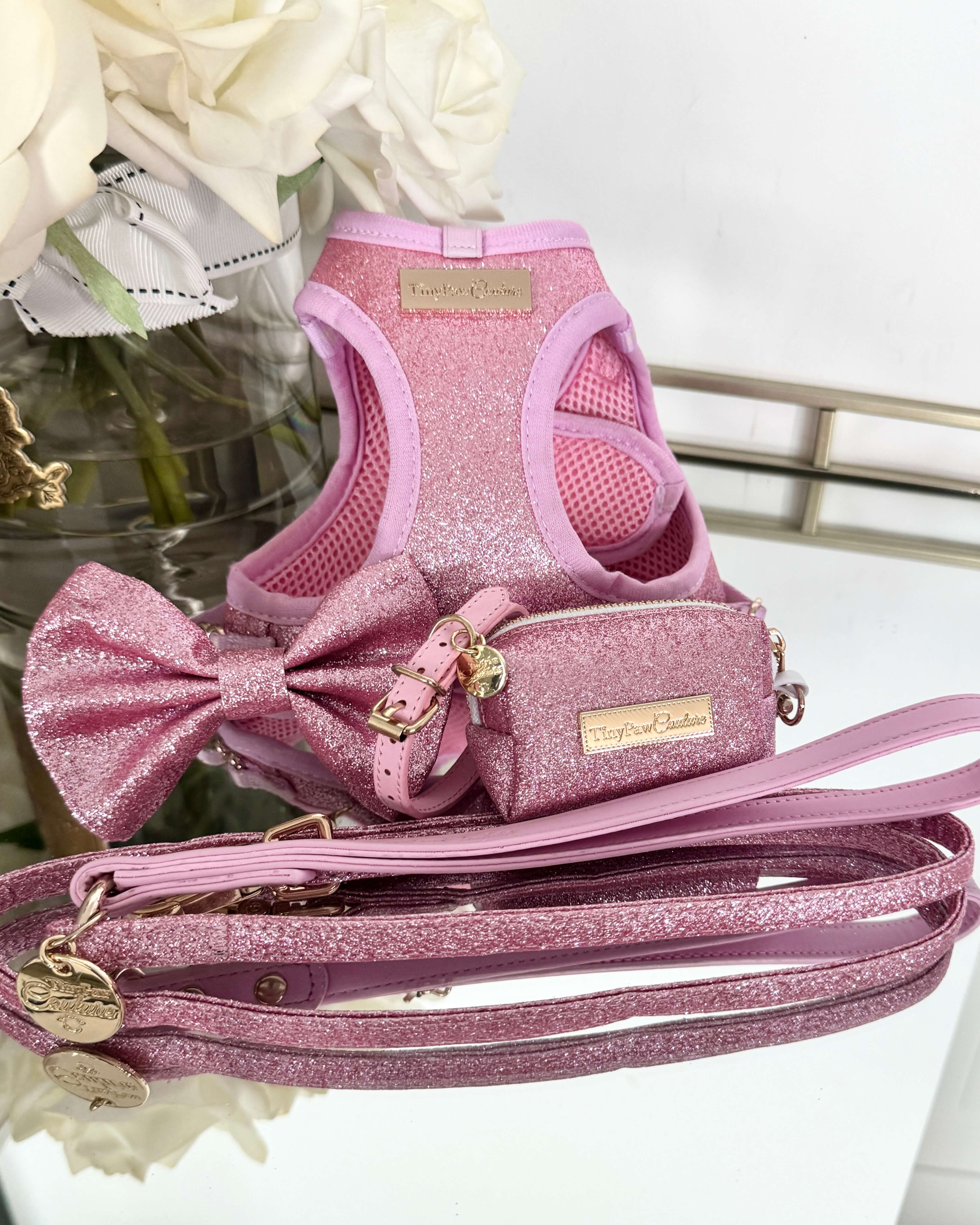Little Luxe Glitz & Glam Pink Set – tinypawcouture